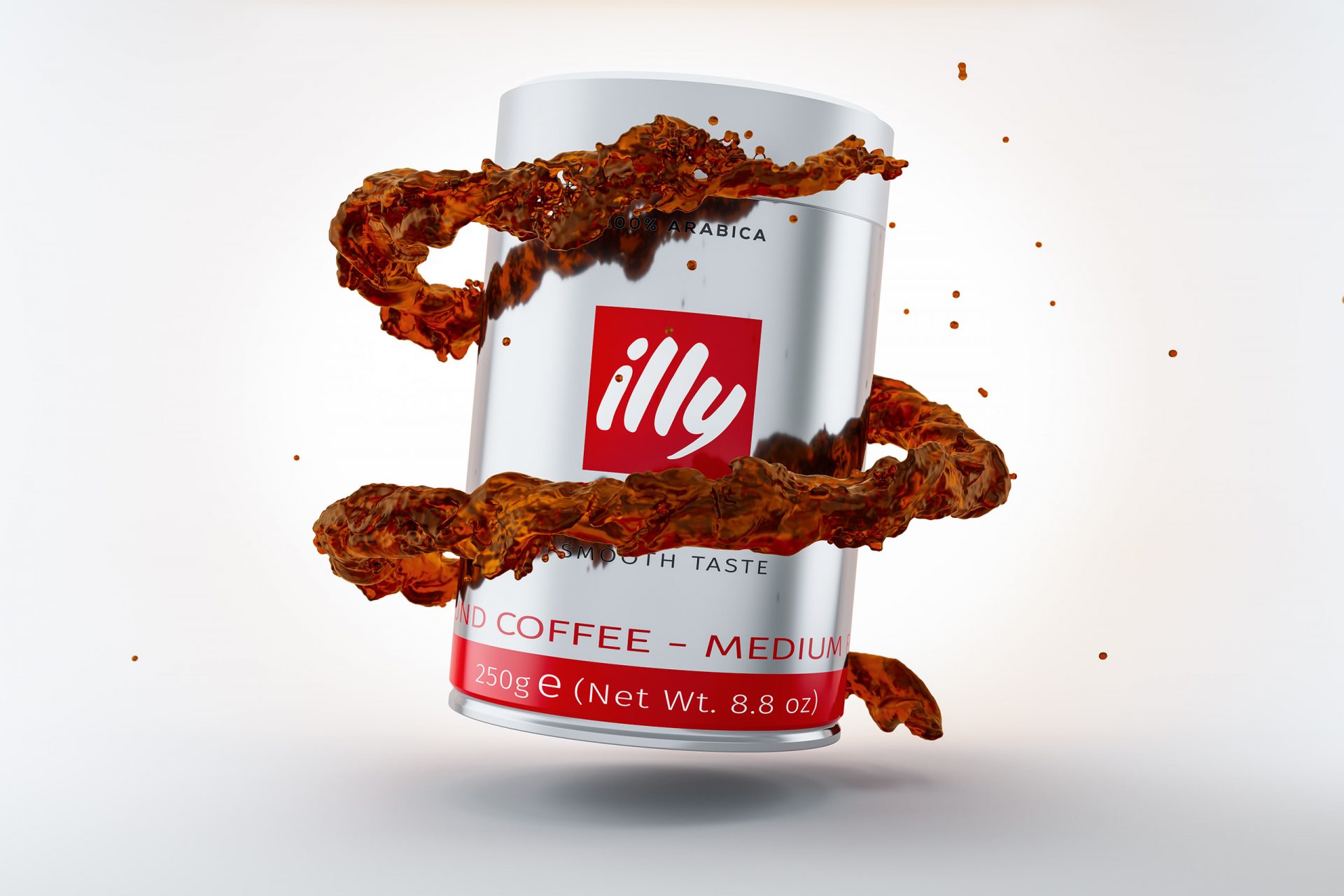 Creative coffee product photography by Luce Pictor Studio